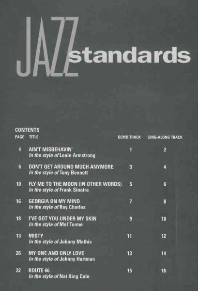 PRO VOCAL 2 - JAZZ STANDARDS FOR MALE + CD - Clarina