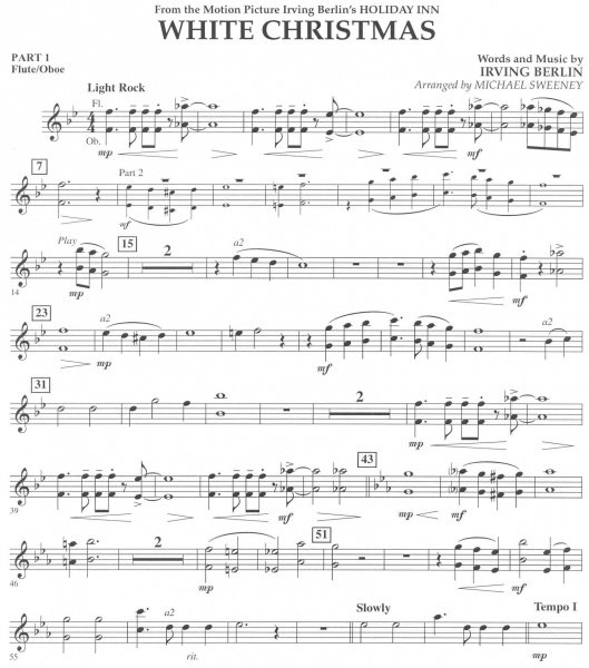 FLEX-BAND - WHITE CHRISTMAS / partitura + party - Clarina