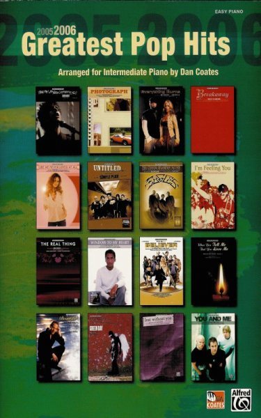 GREATEST POP HITS 2005 - 2006 easy piano - Clarina