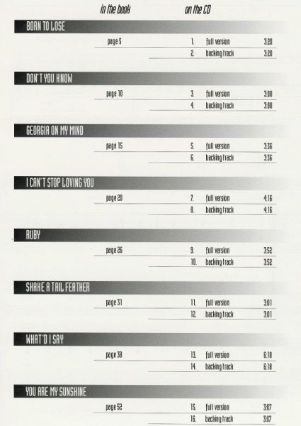 ULTIMATE MINUS ONE - RAY CHARLES + CD // klavír/zpěv/akordy - Clarina