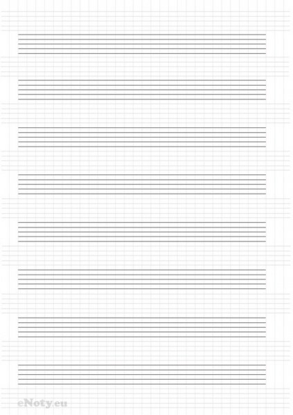 VELKÝ NOTOVÝ SEŠIT A5 - 40 stran, 8 notových řádků - Clarina