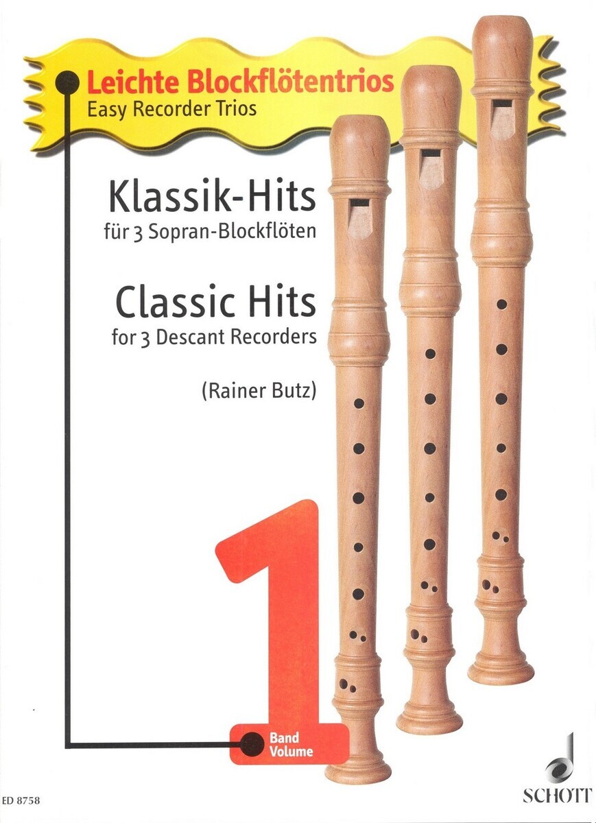 Easy Recorder Trios 1 - Classic Hits / 20 skladeb ve snadné úpravě pro ...