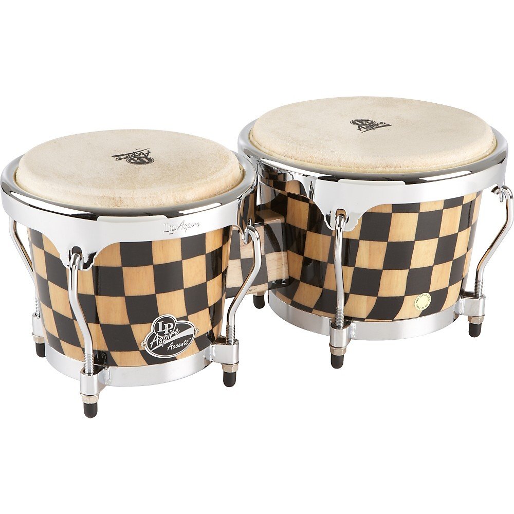 Latin Percussion Aspire Accents Wood Bongos LPA601-CHKC - Clarina Latin Percussion Aspire Accents Wood Bongos LPA601-CHKC - Clarina
